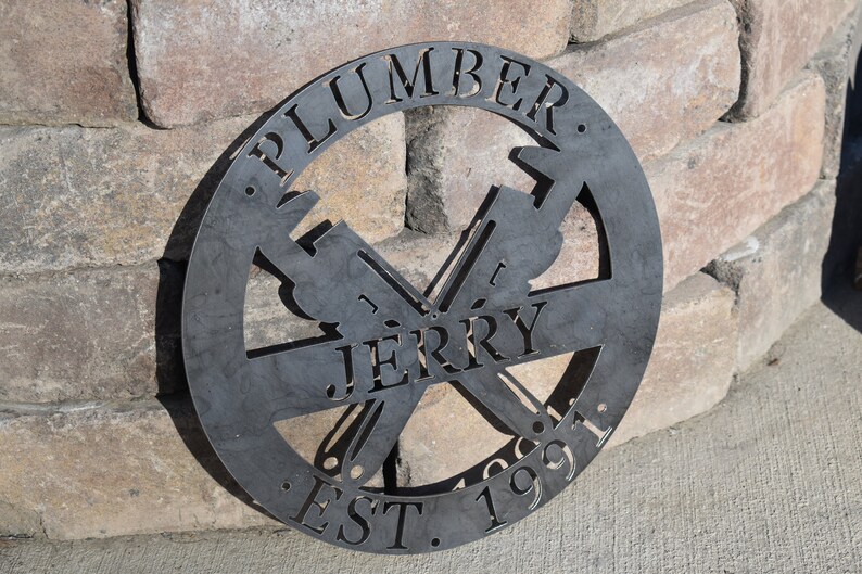 Plumber Sign Personalized Plumber union Plumber Sign-gifts | Etsy