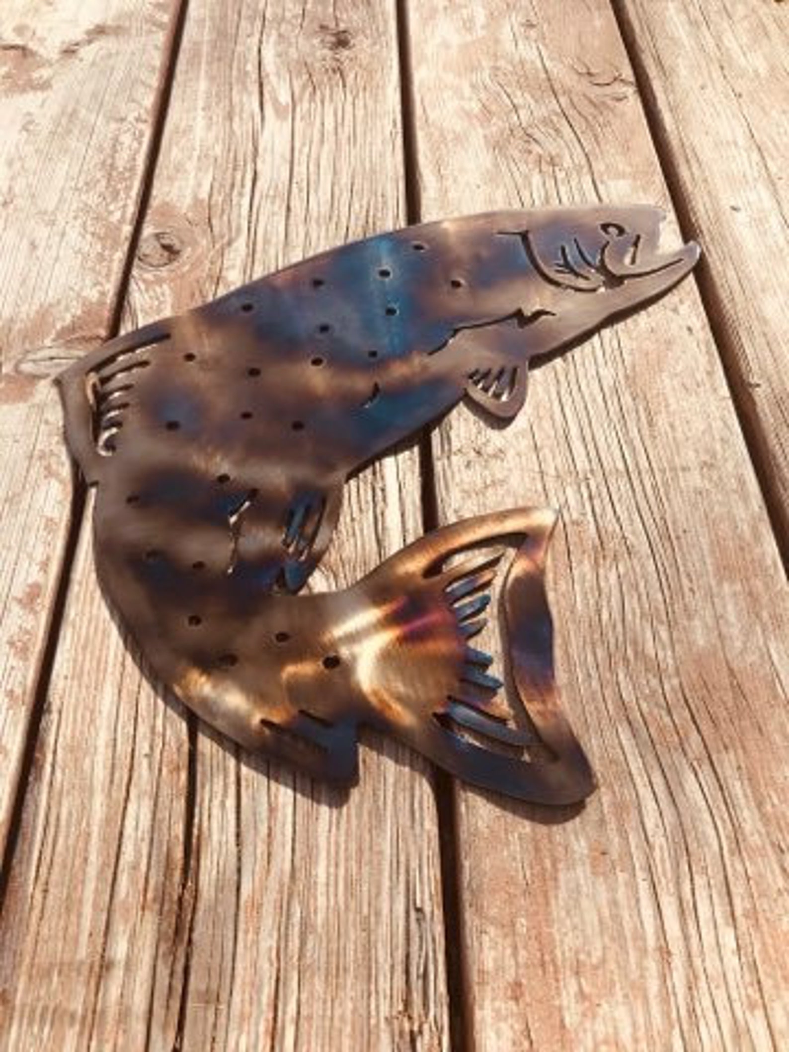 Trout Sign / Metal fish sign / Fish art / Metal fish art | Etsy
