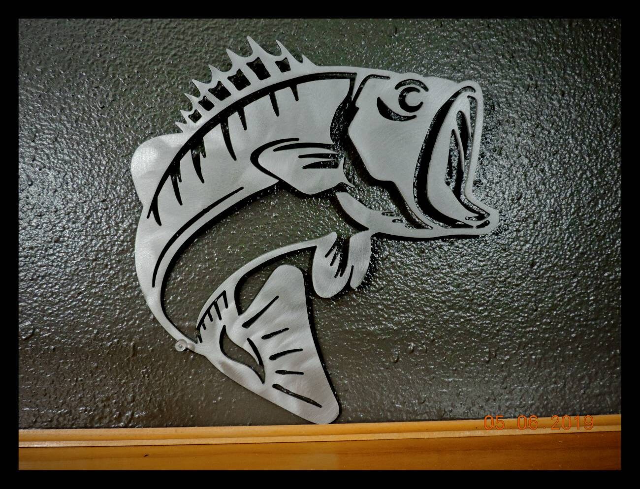 Metal Bass Sign fish Sign fish Art bass Art-fishing Gifts | Etsy