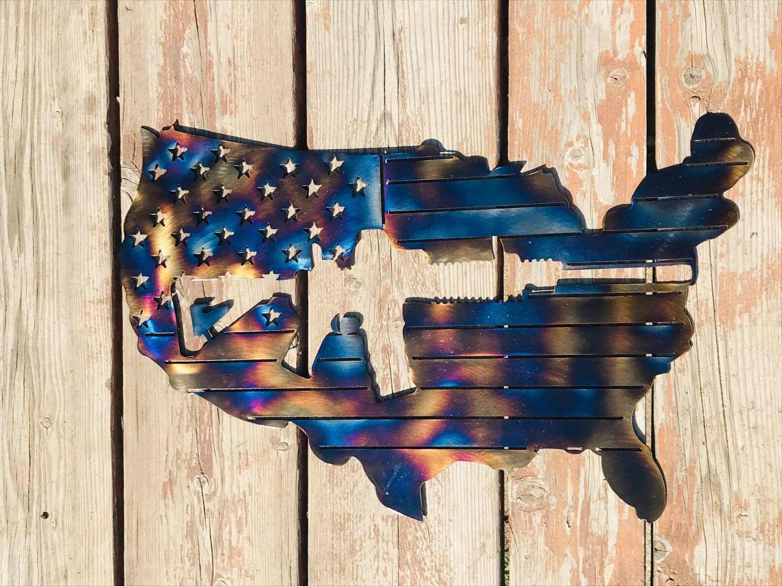 Metal American Flag freedom Sign america Sign USA Sign | Etsy