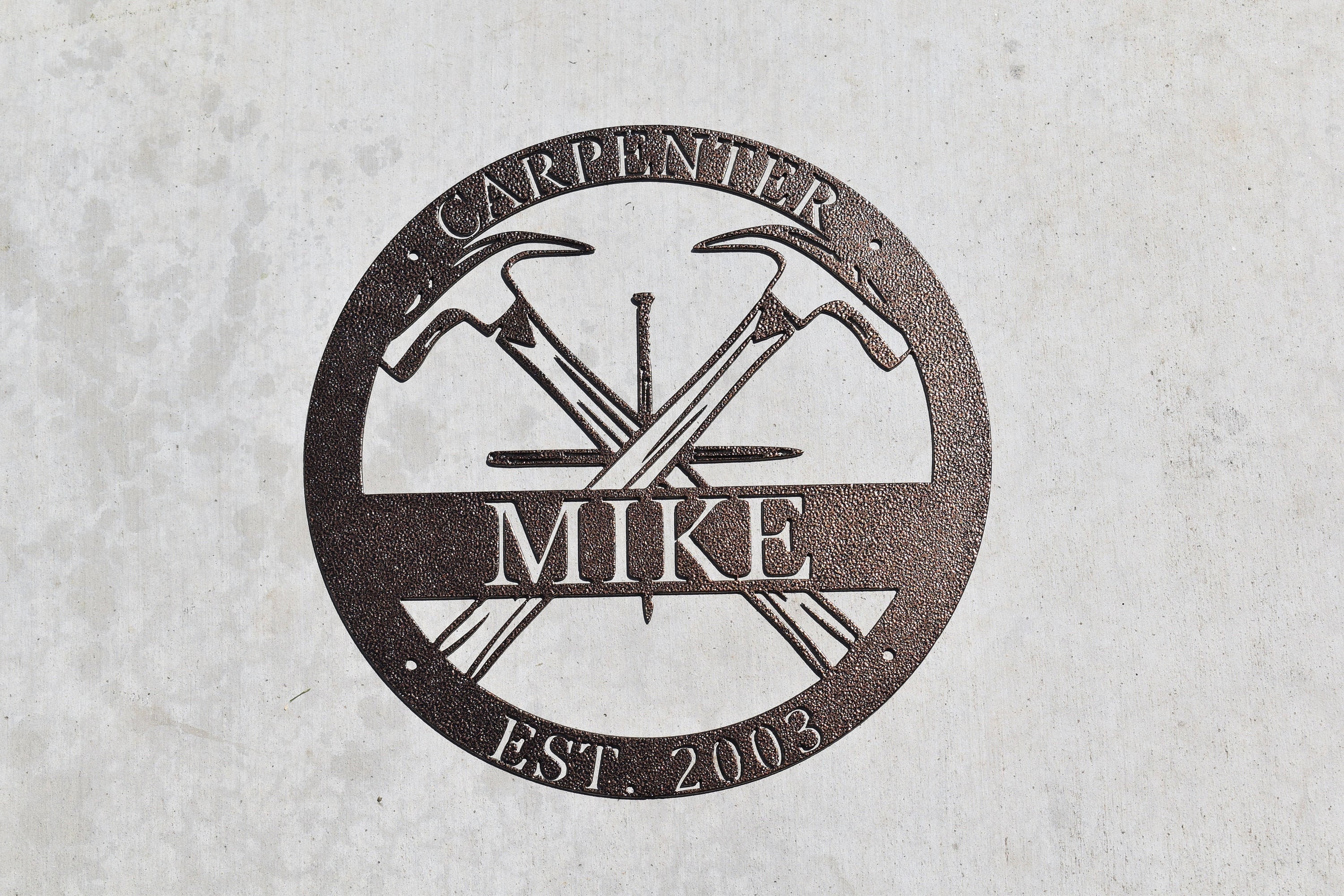 Carpenter Sign tradesman Sign personalized Carpenter Sign | Etsy