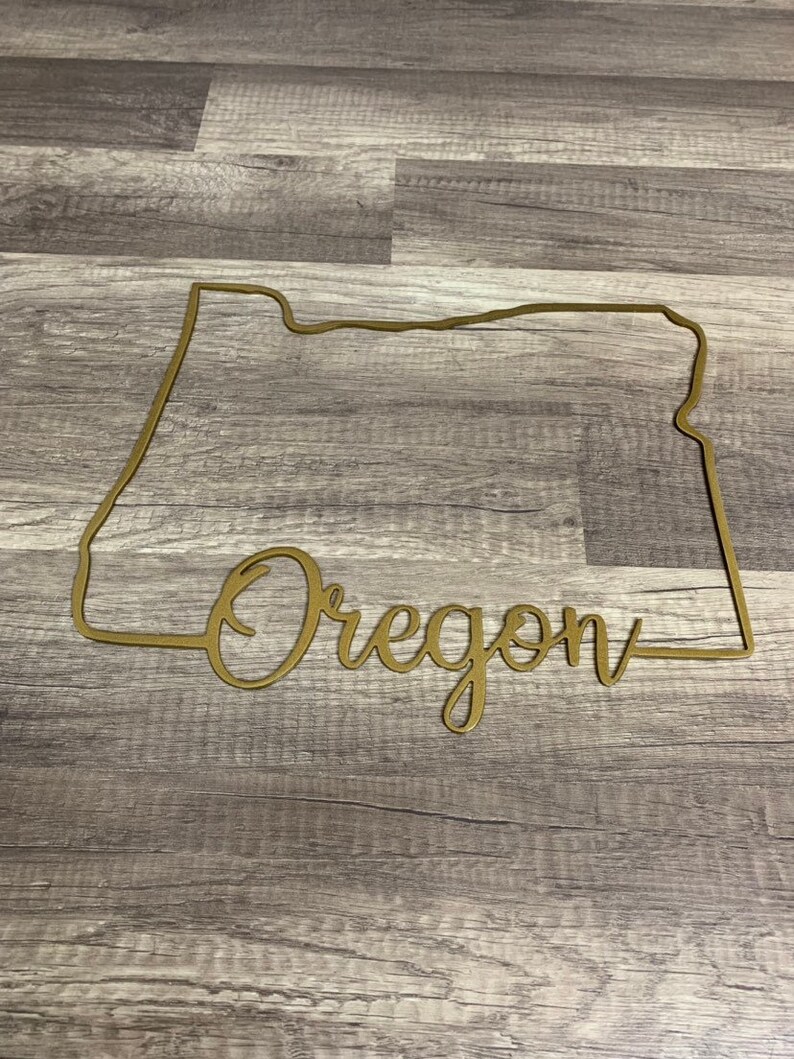 Oregon State Sign-oregon Metal Sign-oregon Wall Decor-state of - Etsy