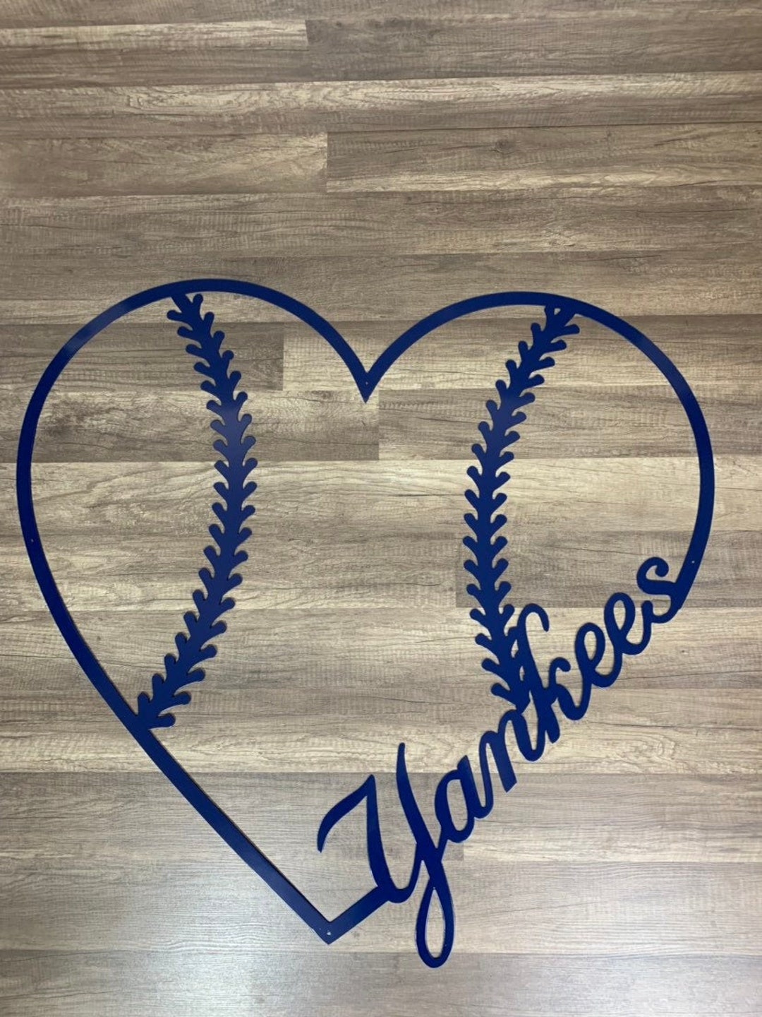 Yankees Sign-yankees Baseball Christmas Gift Love Baseball Sign-mlb ...