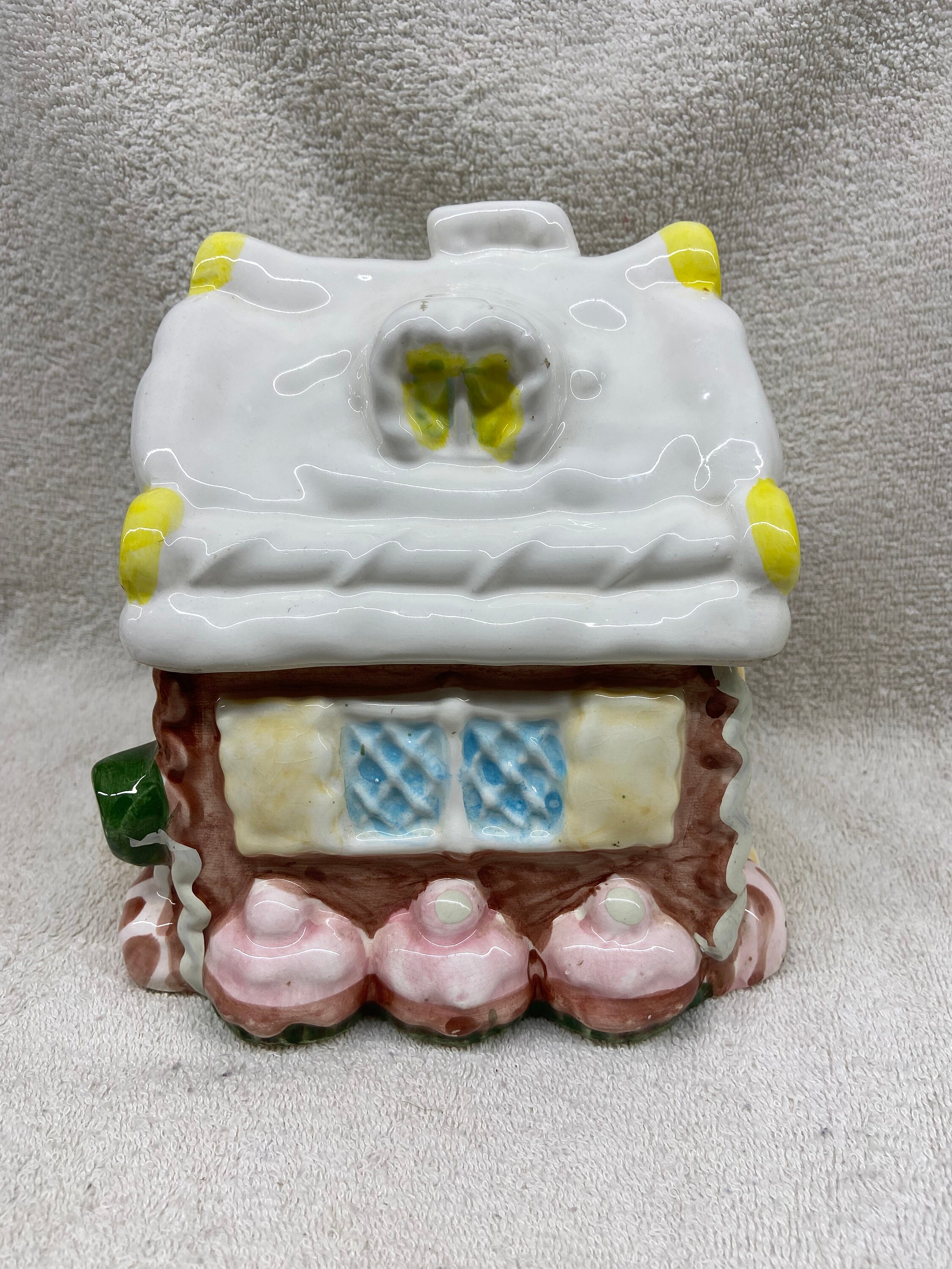 Vintage Gingerbread House Cookie Jar - Etsy