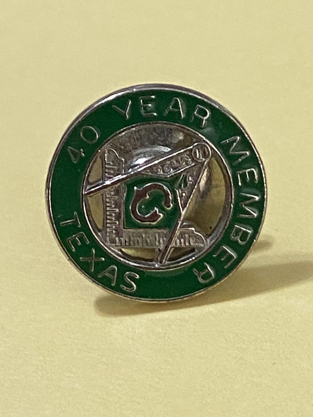 Forty Year Service Pin - Masonic Lodge - Etsy