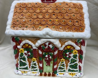 Cookie Jar - Sakura Debbie Mumm Gingerbread House - Etsy