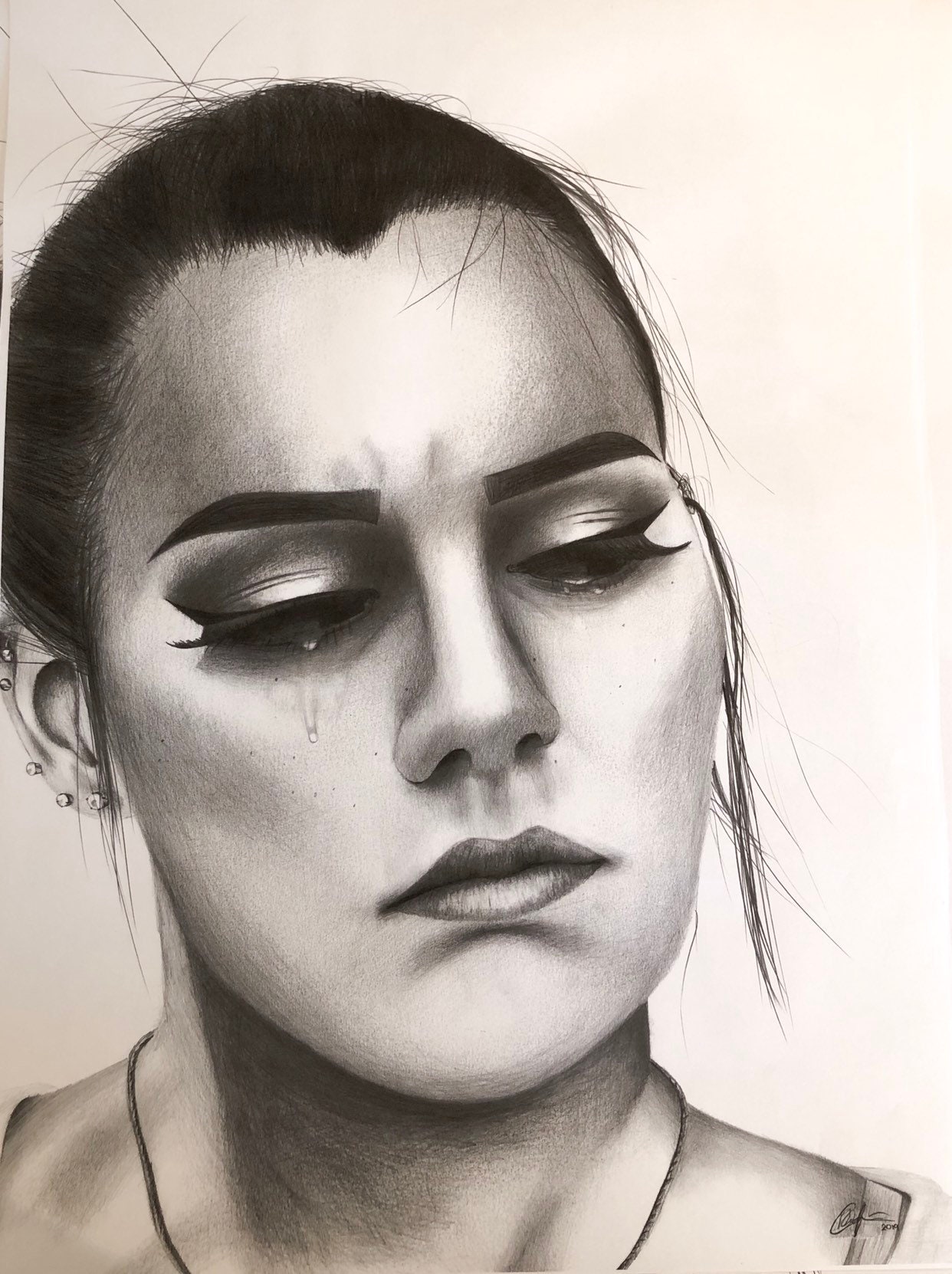 Charcoal/penicl Drawing - Etsy