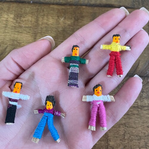 50 Sm Individual Guatemalan Worry Dolls for Crafts - Etsy