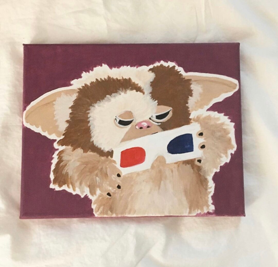 Gizmo Acrylic Painting - Etsy