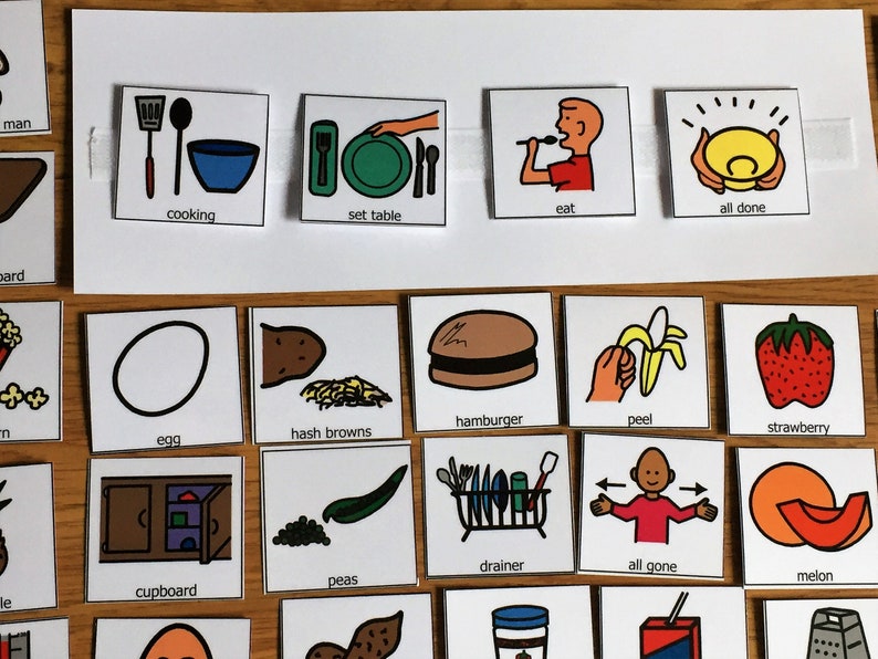 PECS Food 200 cards professionally printed and laminated. | Etsy