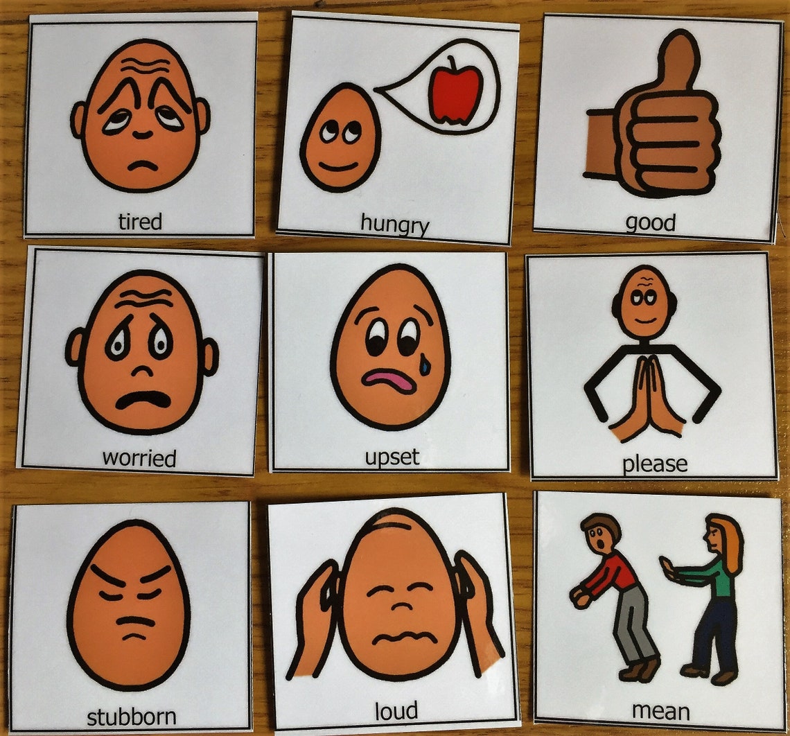 NEW PECS Emotions feelings professionally printed and | Etsy