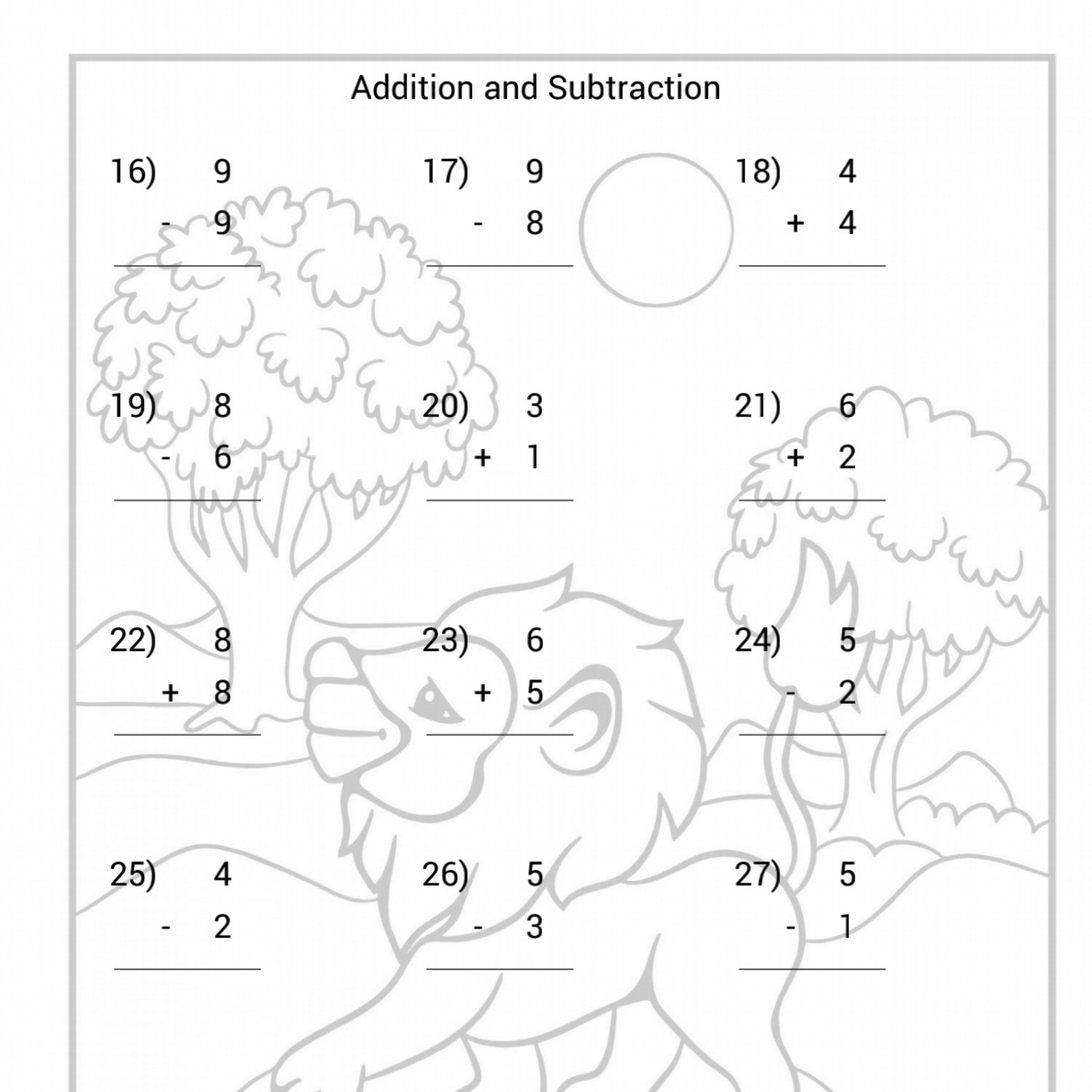 Math 1st Grade Workbook Sheets, Kids Math Learning Addition Subtraction ...
