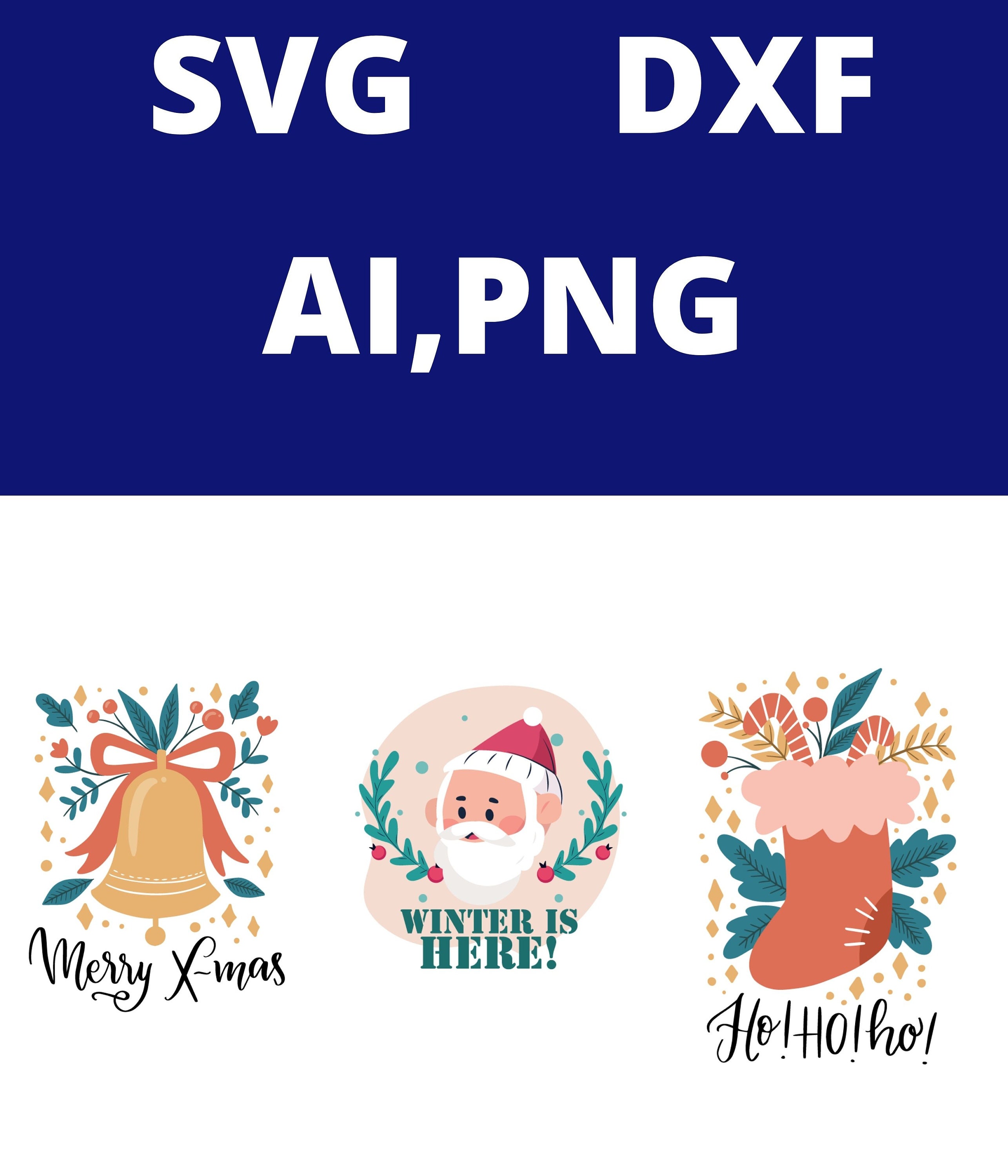 47 Christmas SVG Files for Cricut Christmas SVG Bundle - Etsy