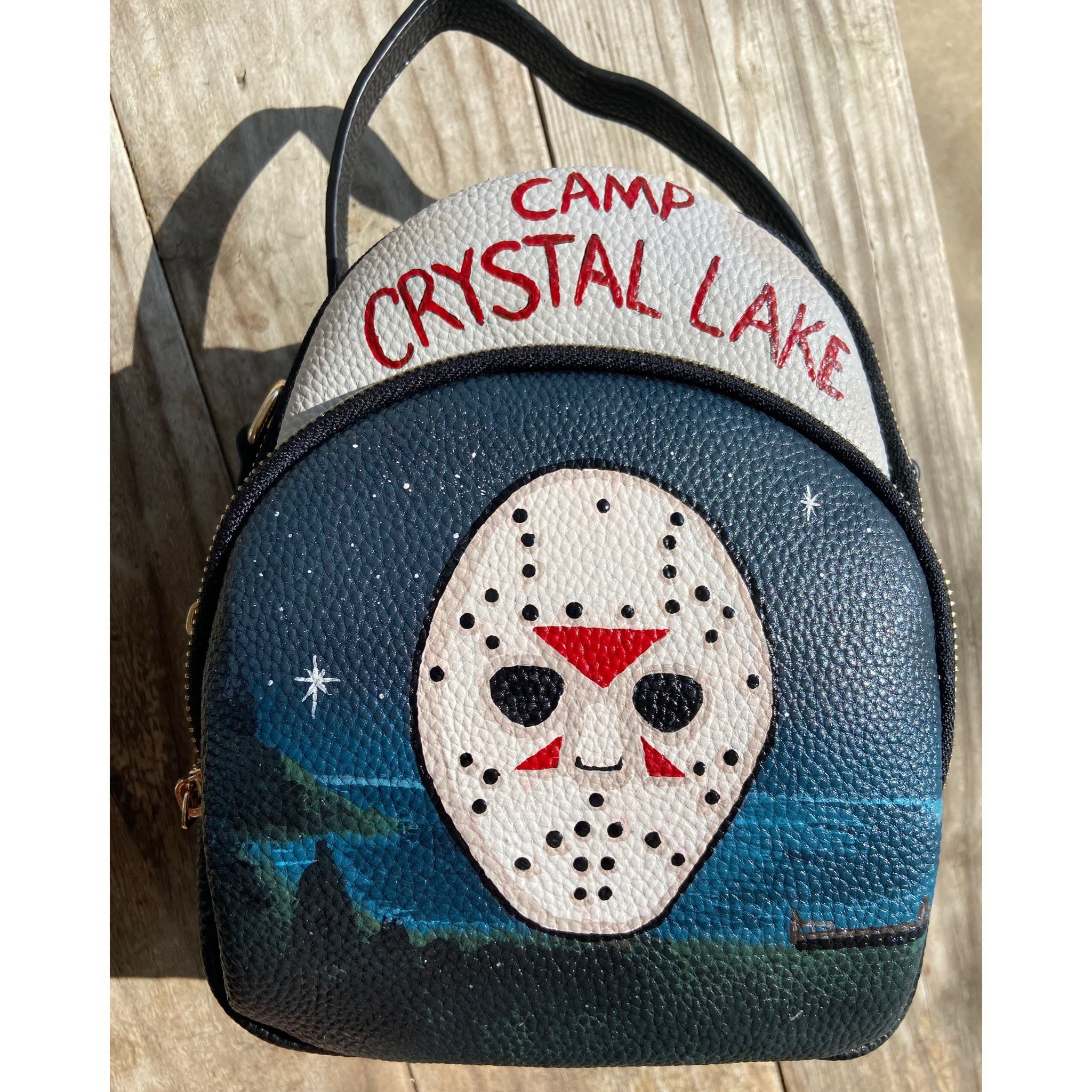 Camp Crystal Lake/Jason Voorhees/Viernes 13th Hand Painted | Etsy