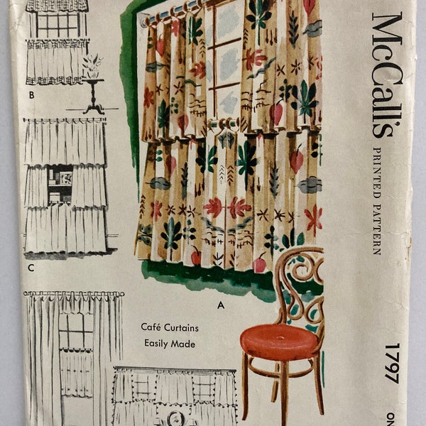 Cafe Curtain Pattern - Etsy