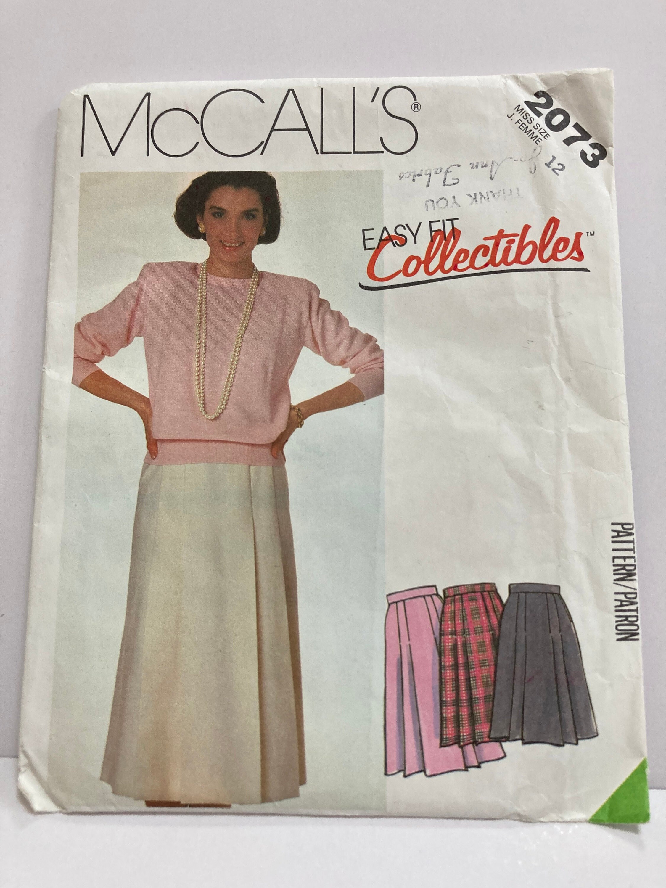 Sewing & Fiber Uncut 12 McCaLLS 2073 Collectible Skirt Pattern Kits ...