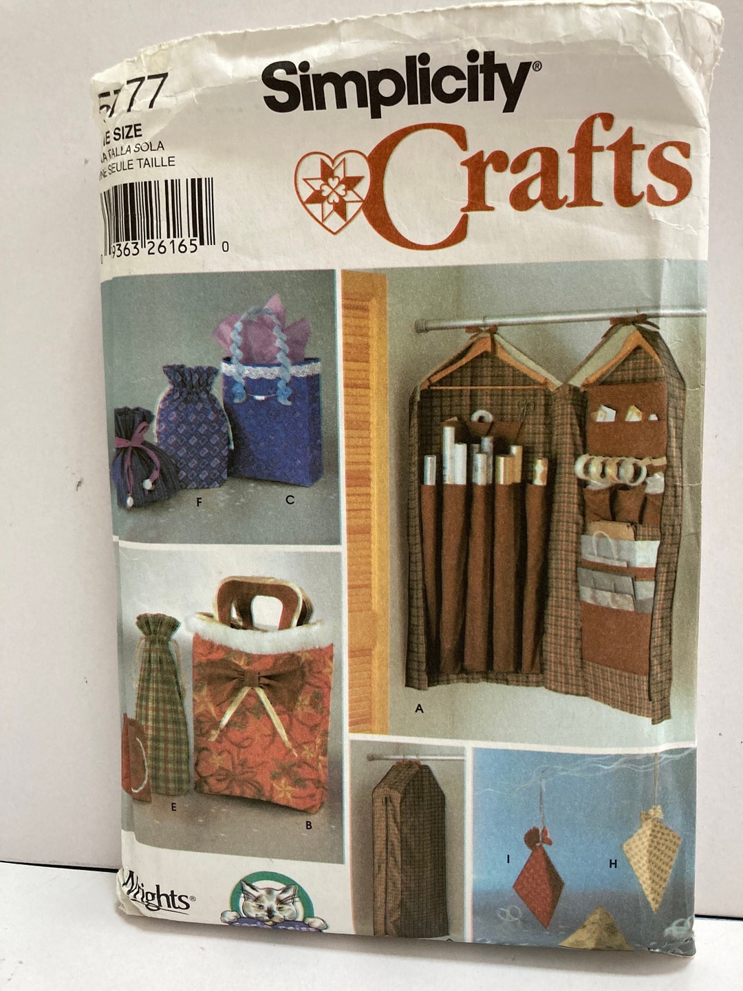 Simplicity Pattern 5777 Crafts, UNCUT, for Gift Wrap Accessories: Gift ...
