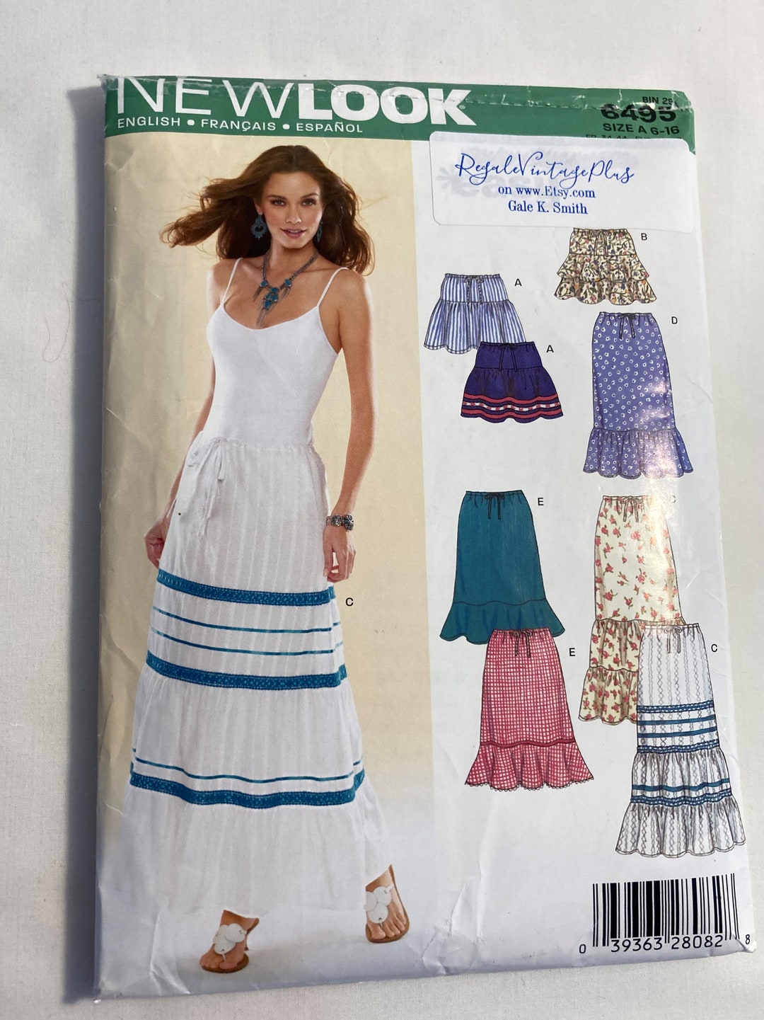 New Look Pattern 6495 Misses Skirts in Sizes 6-16 Copyright - Etsy