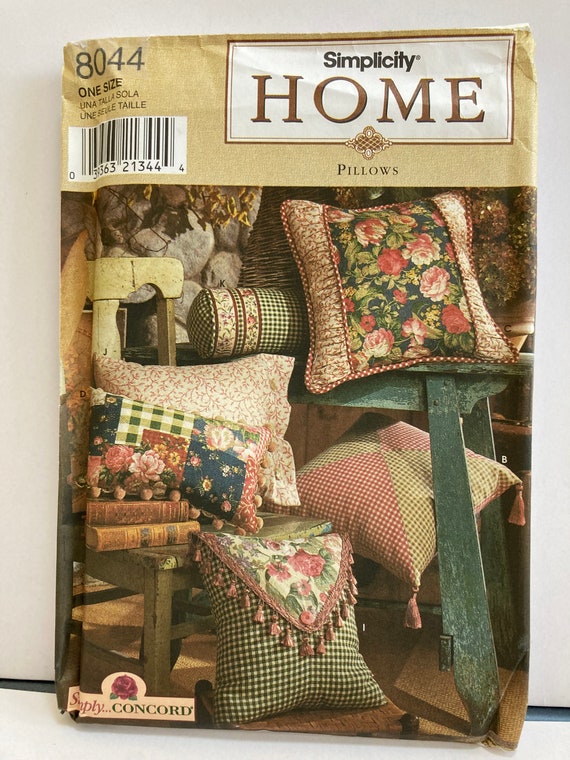 Simplicity Pattern 8044 UNCUT Craft Pattern for Pillows in - Etsy