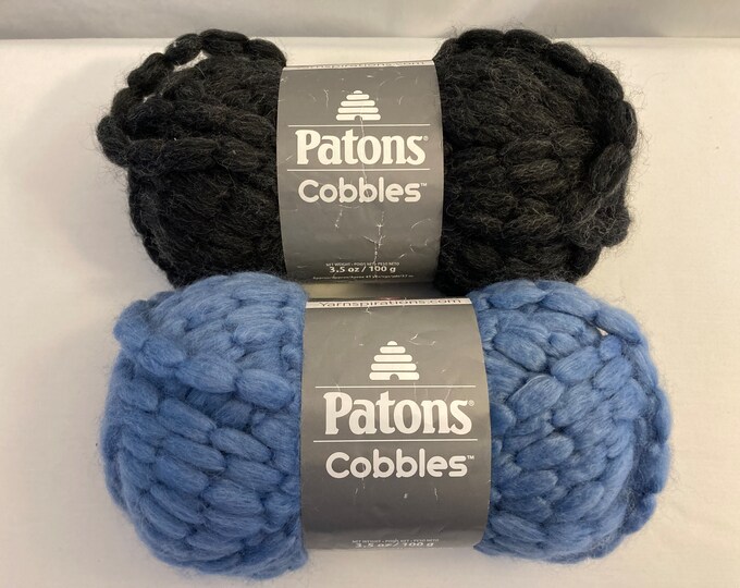 Paton's Cobble Wool Blend Yarn in Blue Shadow Color - Etsy