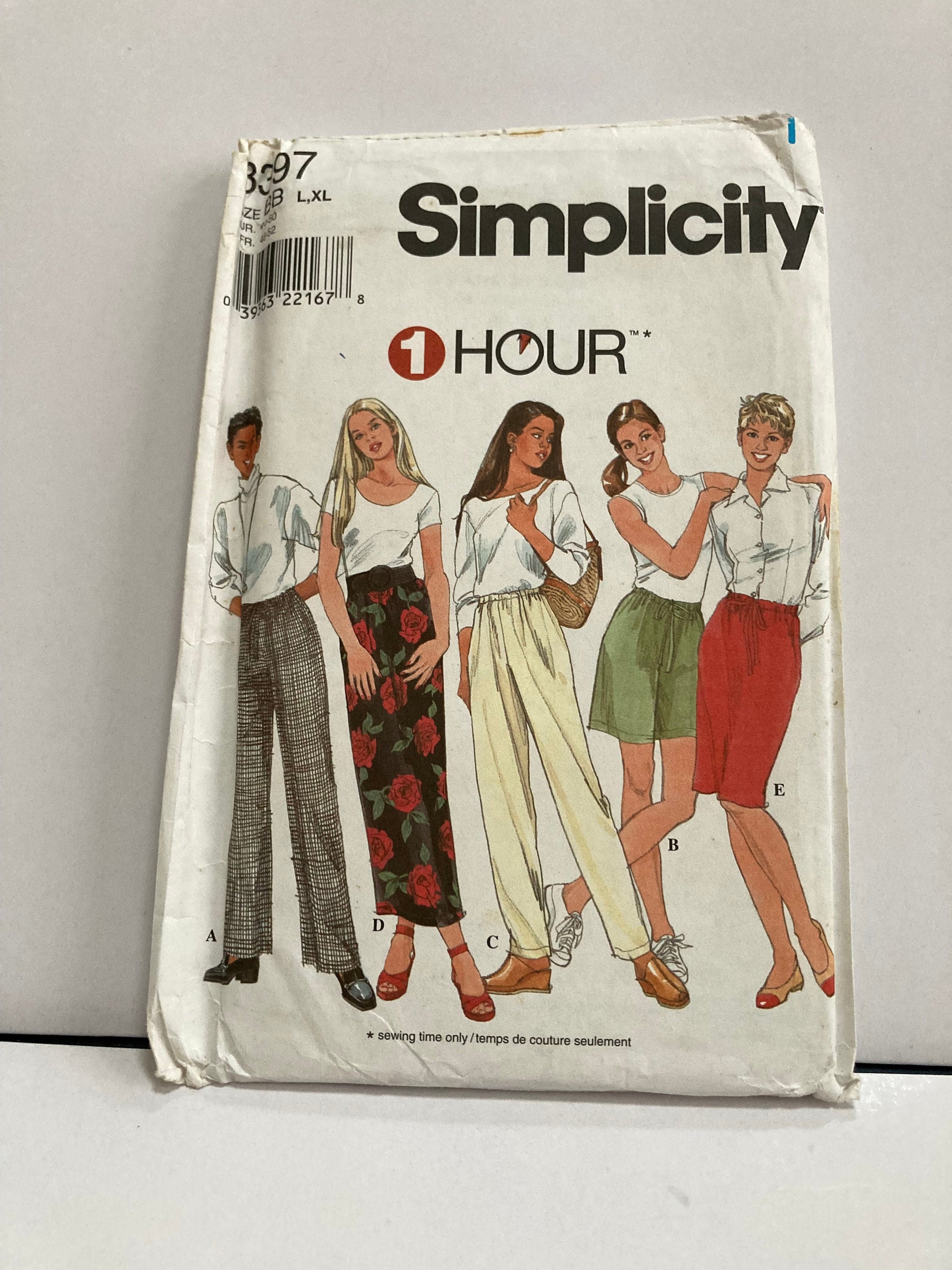 Simplicity Pattern 8397 Vintage 1998 for Misses Pants | Etsy