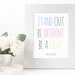 LDS "stand Out. Be Different. Be a Light." Nelson Quote - Etsy