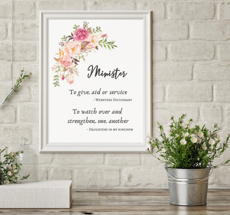 Minister Poster - LDS - Printable - Lesson Handout / Poster - Etsy