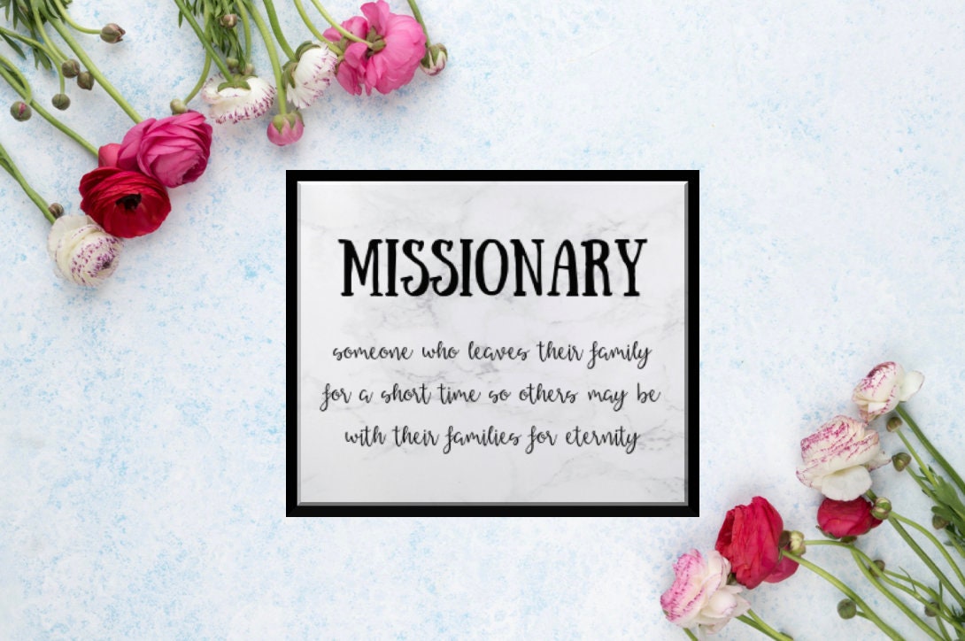 LDS Missionary Printable | Missionary Wall Art - Etsy