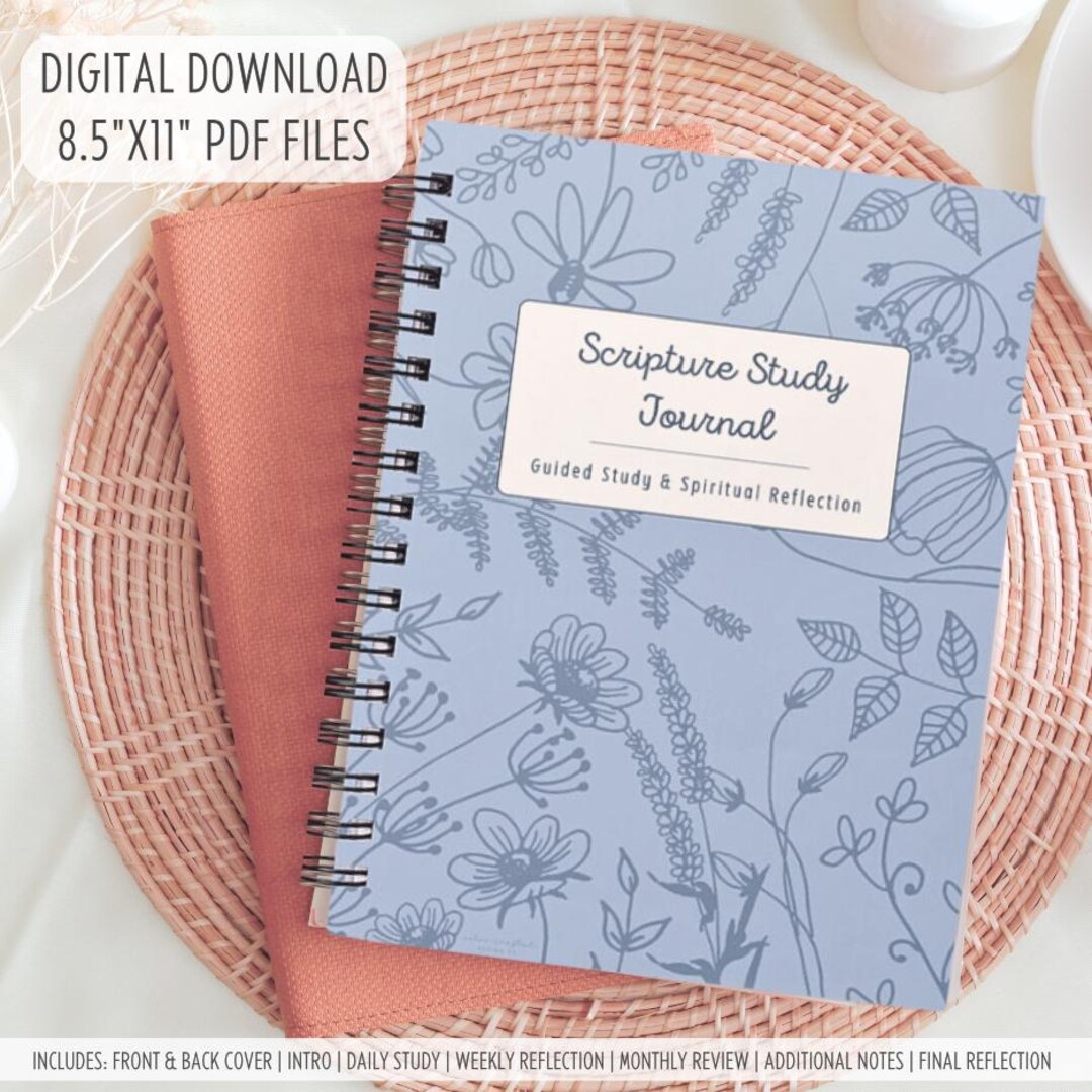 Scripture Journal Printable PDF | Digital Download With Daily, Weekly ...