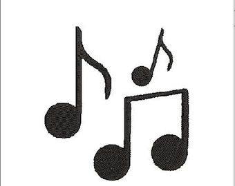 Music Notes Embroidery Design Music Melody With Notes Machine - Etsy