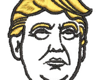Trump Embroidery Design - Etsy