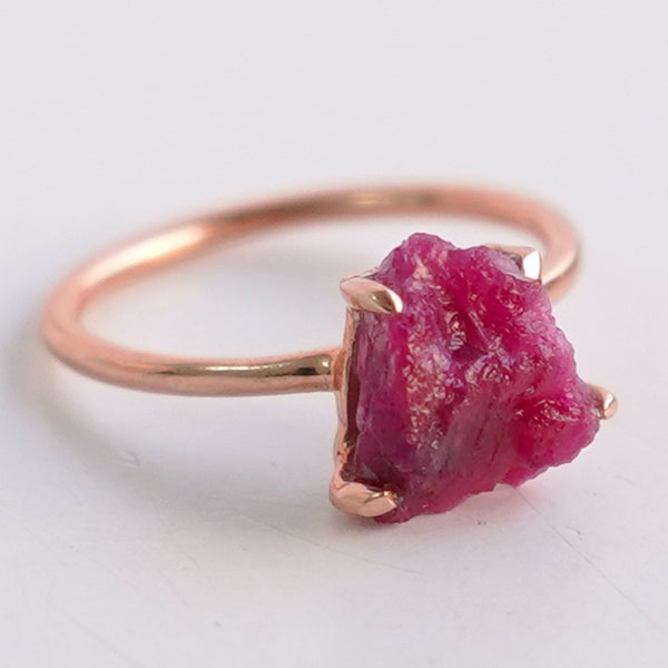 Raw Ruby Ring - Etsy