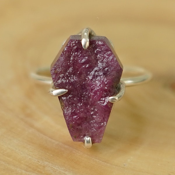 Raw Ruby Ring - Etsy