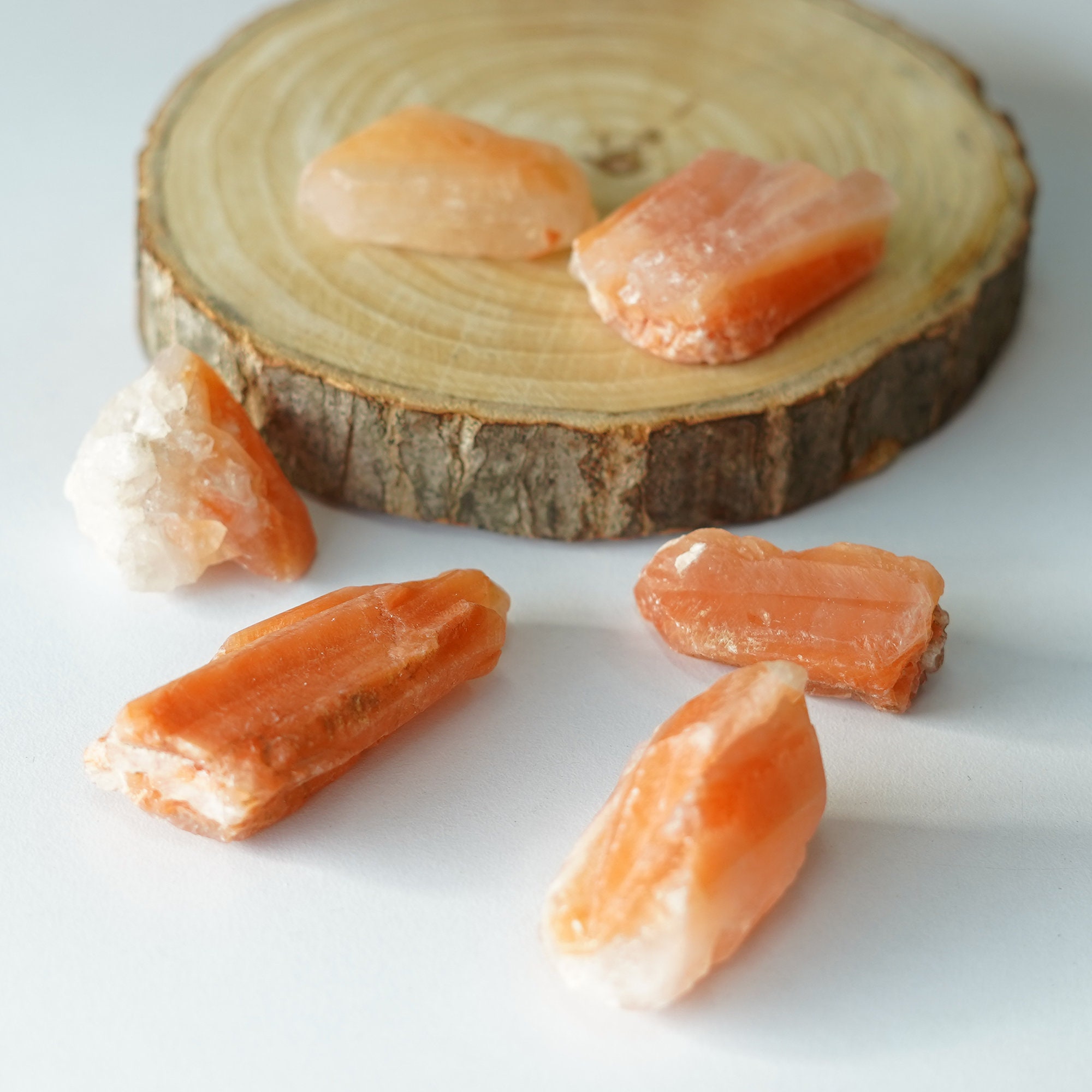 Raw Natural Orange Calcite Rough Natural Burnt Orange Color | Etsy