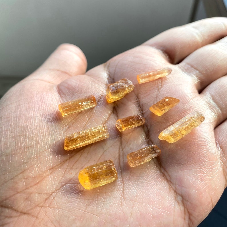 Raw Imperial Topaz Sticks 5-20mm Long Pencil Natural - Etsy