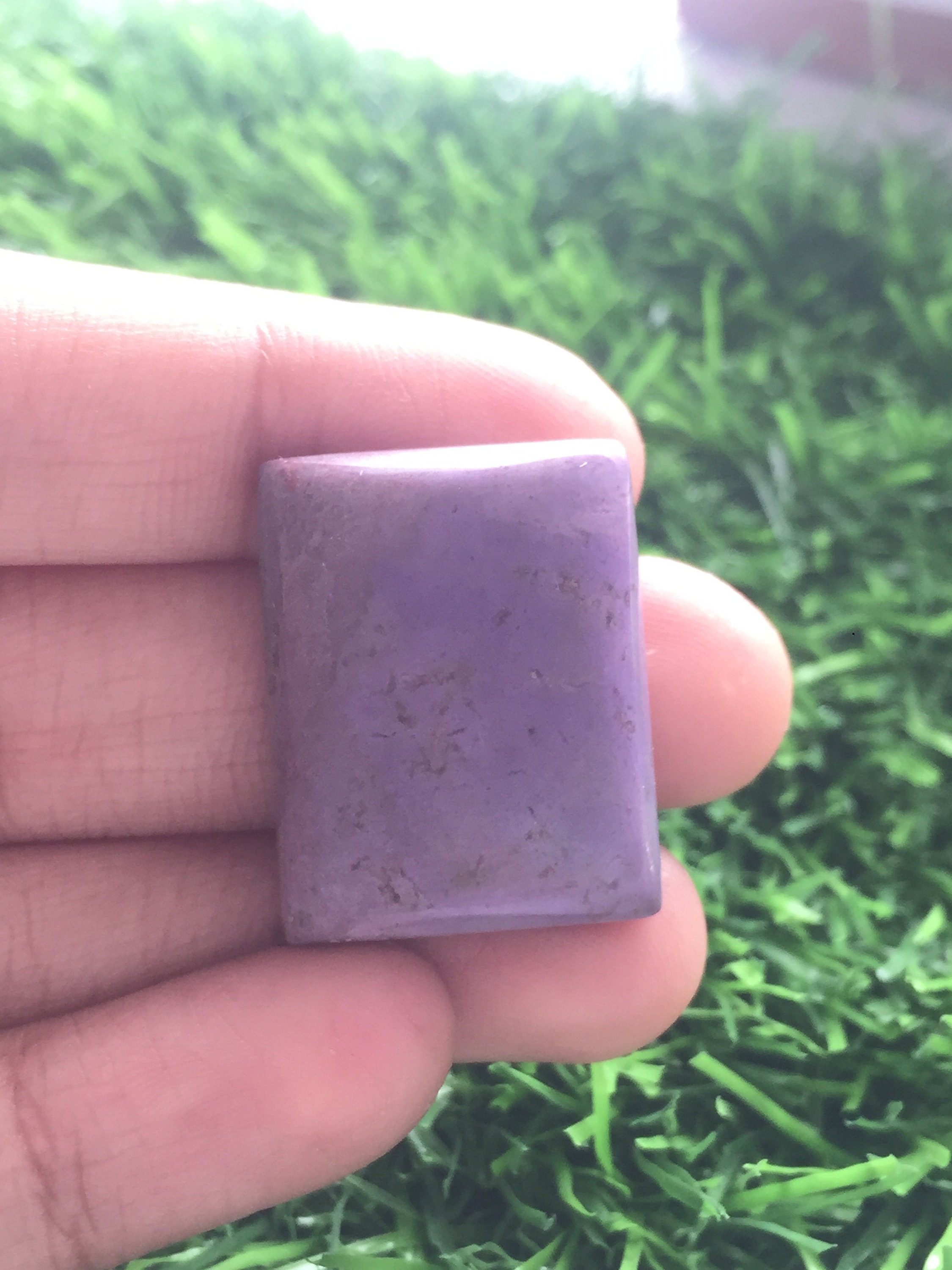 AA Lavender Jasper Cabochon Palm Stone Healing Crystals and | Etsy