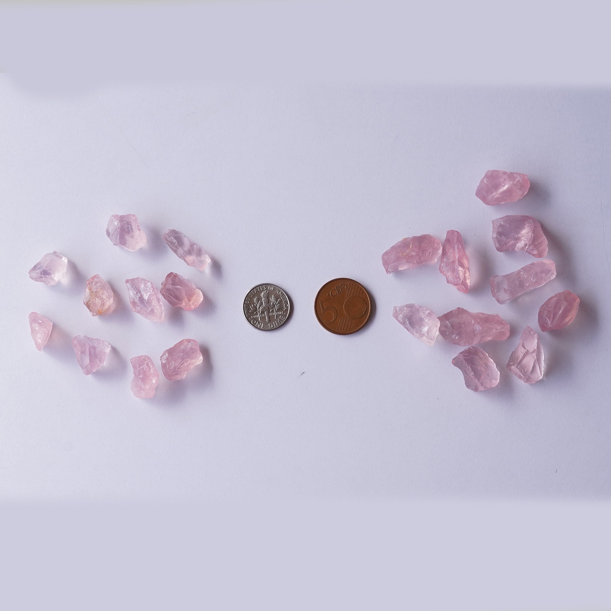 Natural Rose Quartz Rough Stone Raw Brazilian Quartz 10-18mm | Etsy