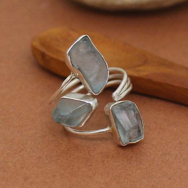 Raw Gemstone Ring - Etsy