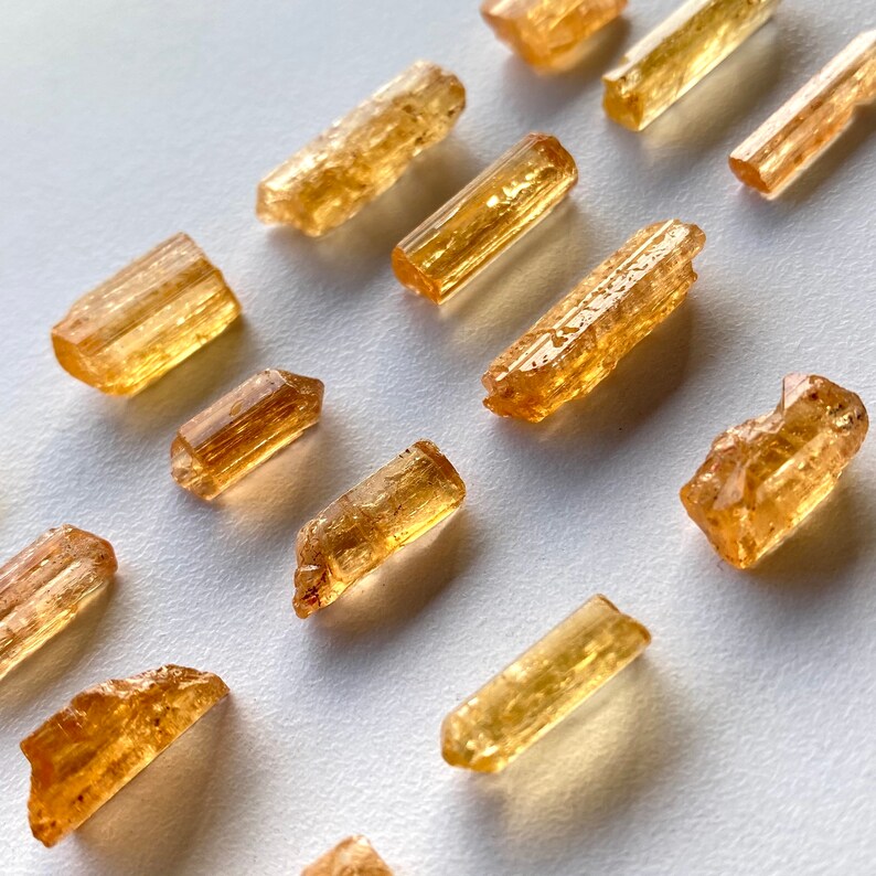 Raw Imperial Topaz Sticks 5-20mm Long Pencil Natural - Etsy