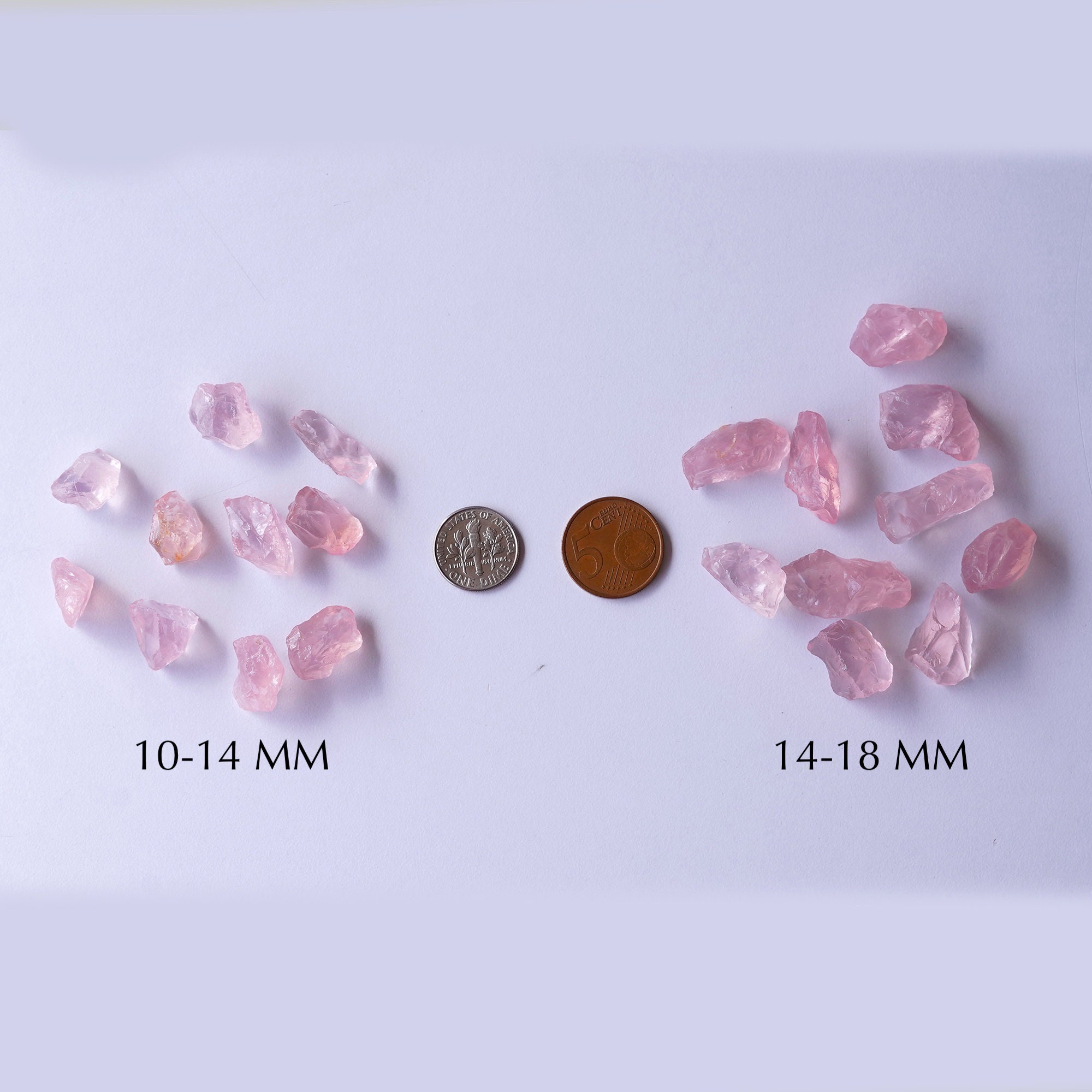 Natural Rose Quartz Rough Stone Raw Brazilian Quartz 10-18mm | Etsy