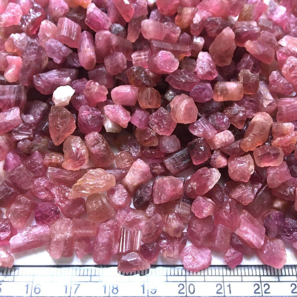 Raw pink tourmaline store