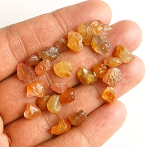 Yellow Spinel Crystal Rough Stone, 6-9 Mm Raw Spinel Loose, Multi ...