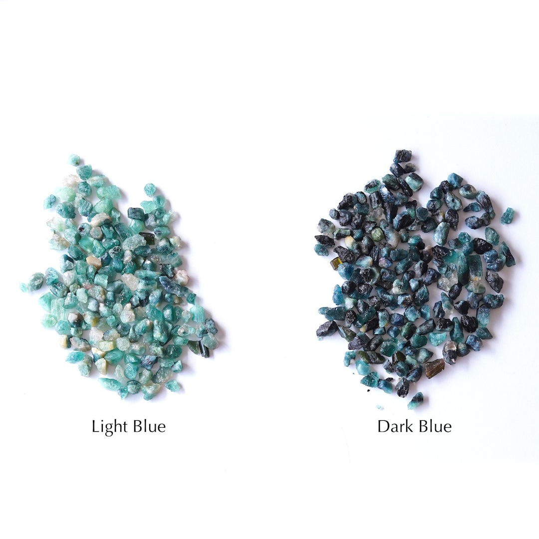 Raw Blue Multi Tourmaline Rough Stone, Tourmaline Natural From ...