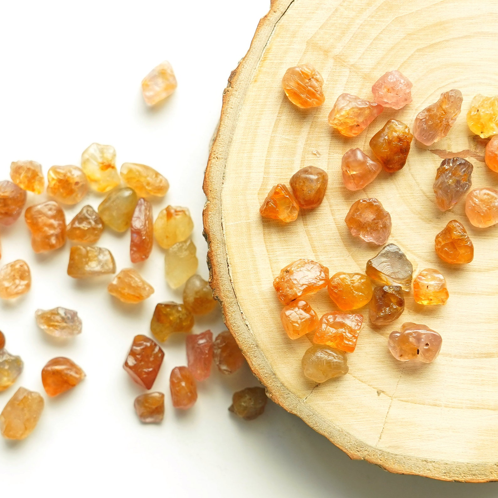 Yellow Spinel Crystal Rough Stone, 6-9 Mm Raw Spinel Loose, Multi ...