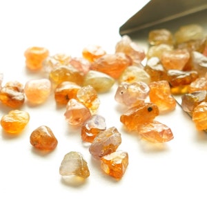 Yellow Spinel Crystal Rough Stone, 6-9 Mm Raw Spinel Loose, Multi ...