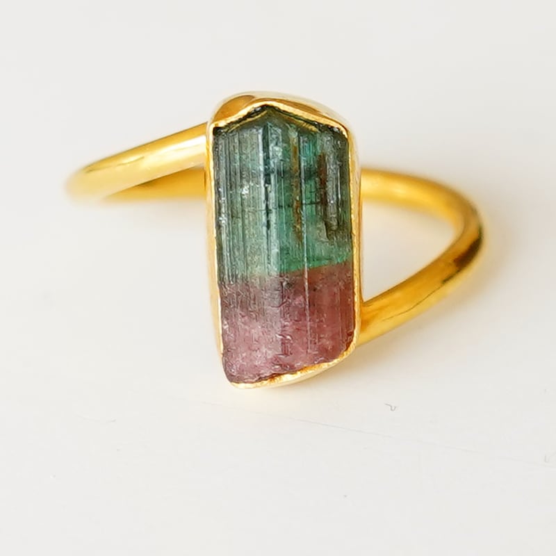 Red Green Tourmaline Rings - Etsy