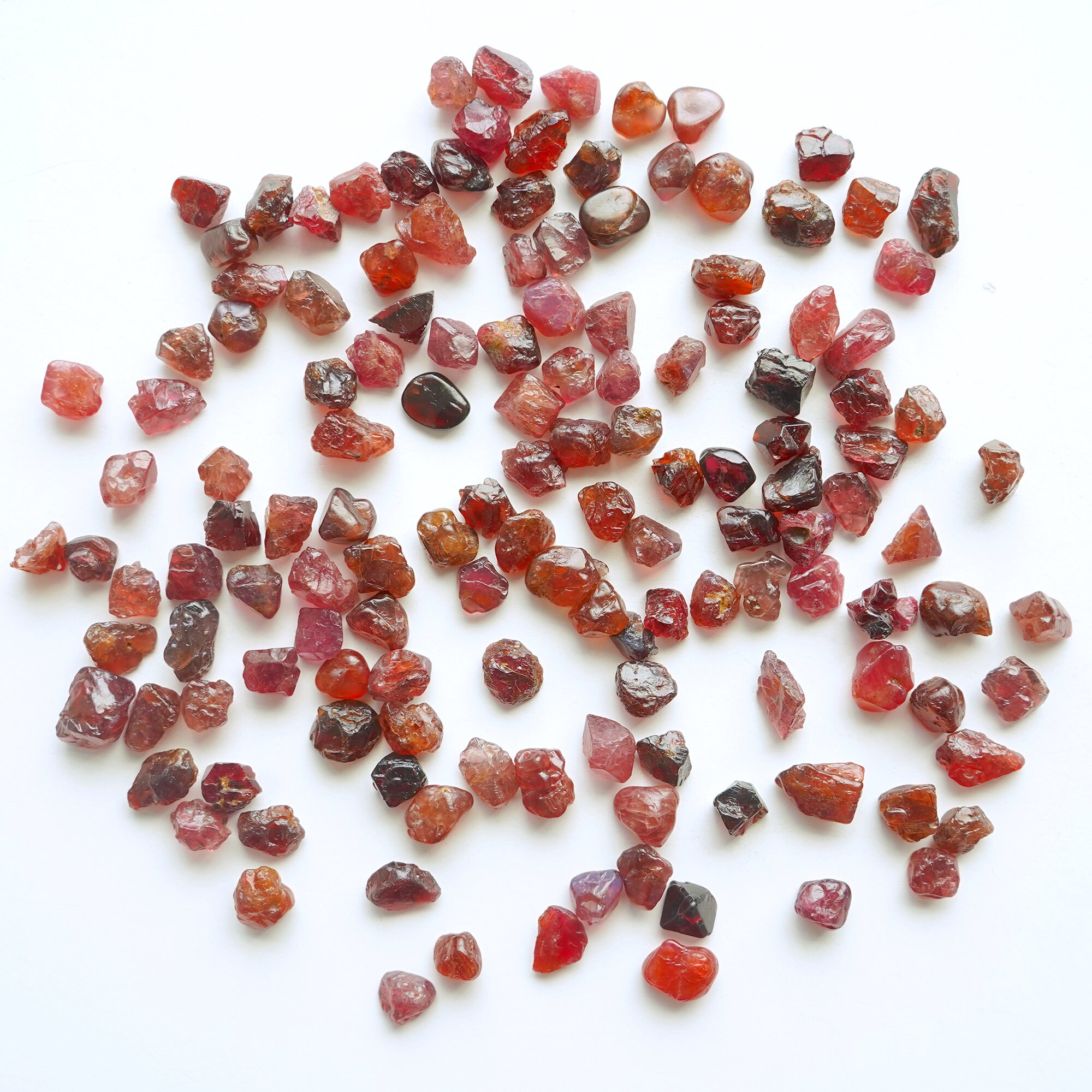 Raw Red Jedi Spinel Crystals Rough Stone 6-9 Mm Spinel Loose | Etsy