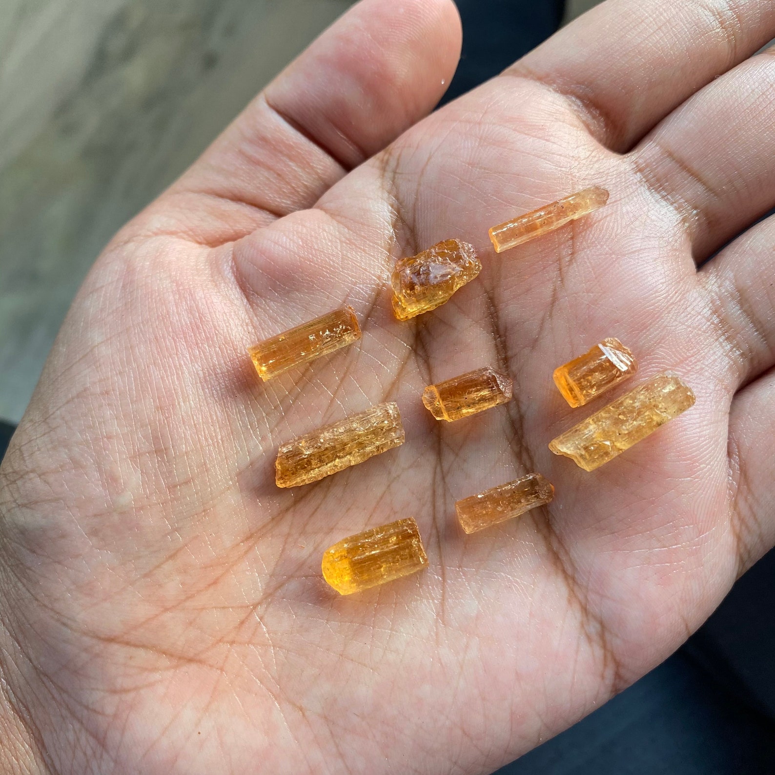 Raw Imperial Topaz Sticks 5-20mm Long Pencil Natural - Etsy