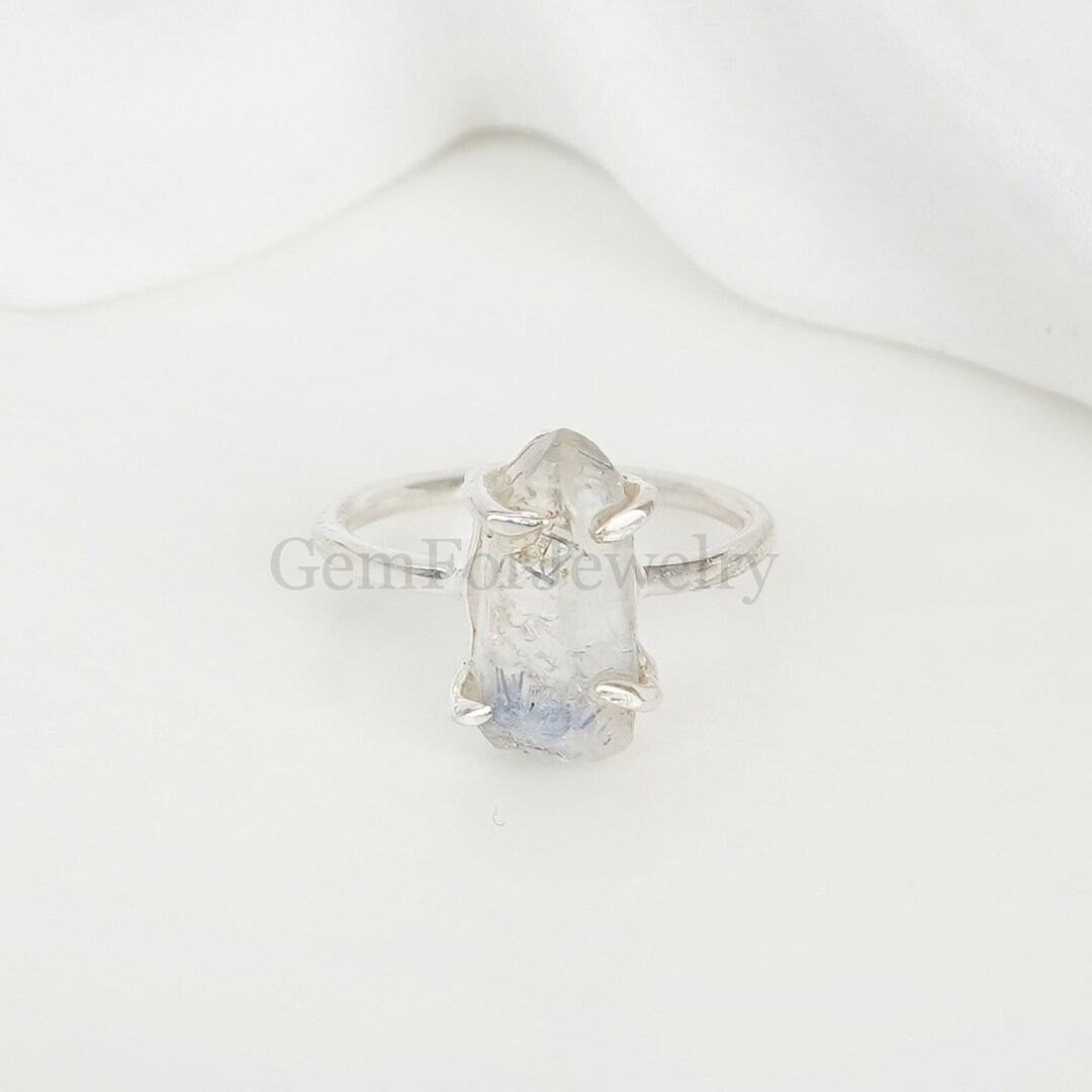 Dumortierite Crystal Ring, Dumortierite Quartz Ring, Handmade Silver ...