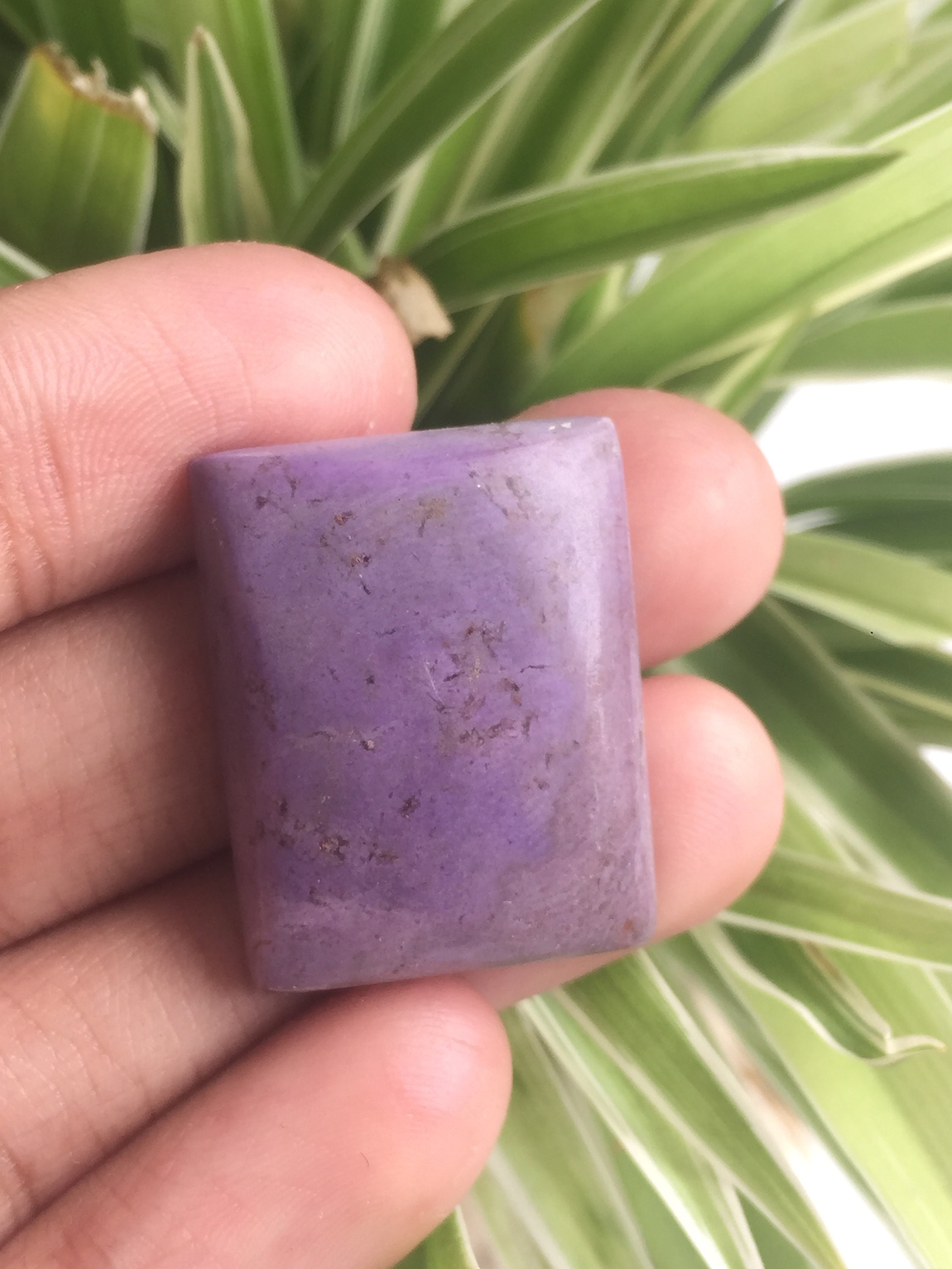 AA Lavender Jasper Cabochon Palm Stone Healing Crystals and - Etsy UK